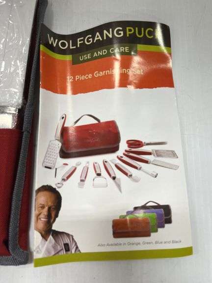 Wolfgang Puck 12-piece kitchen utensil garnishing set, includes: Peller ...