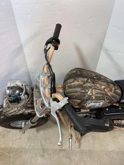 Coleman Powersport gas mini bike, Next camo, easy pull start, runs ...