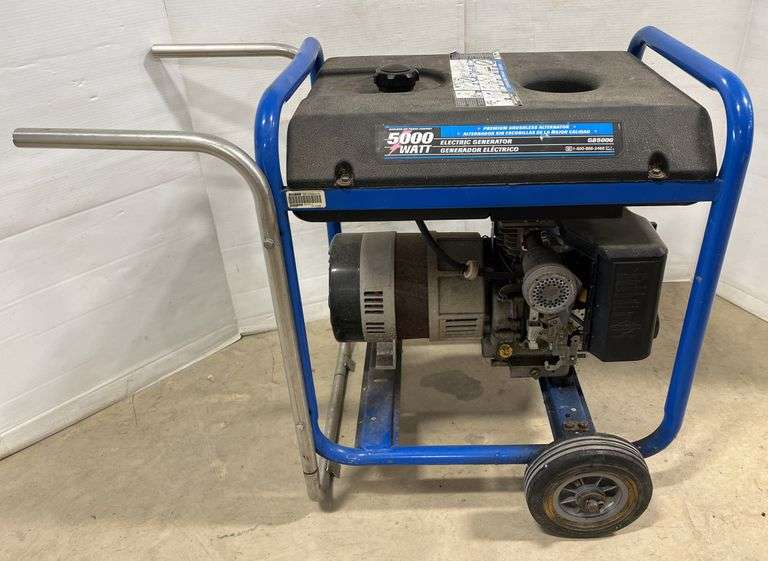 5000W Generator, model GB5000, Briggs & Stratton 10 HP engine, does not ...