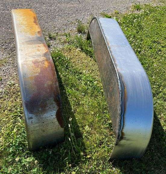 (2) Wheel fenders, dual axle fenders, 66"L - Albrecht Auction Service
