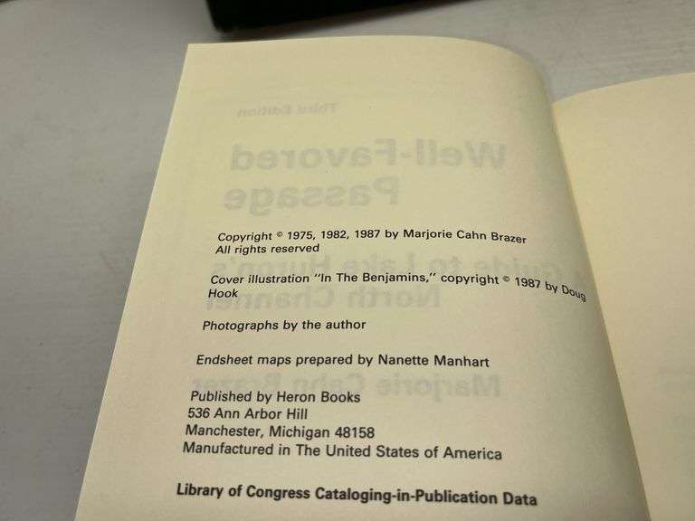 (3) Lake Michigan and Lake Huron hardcover books, includes: 1944 Lake ...