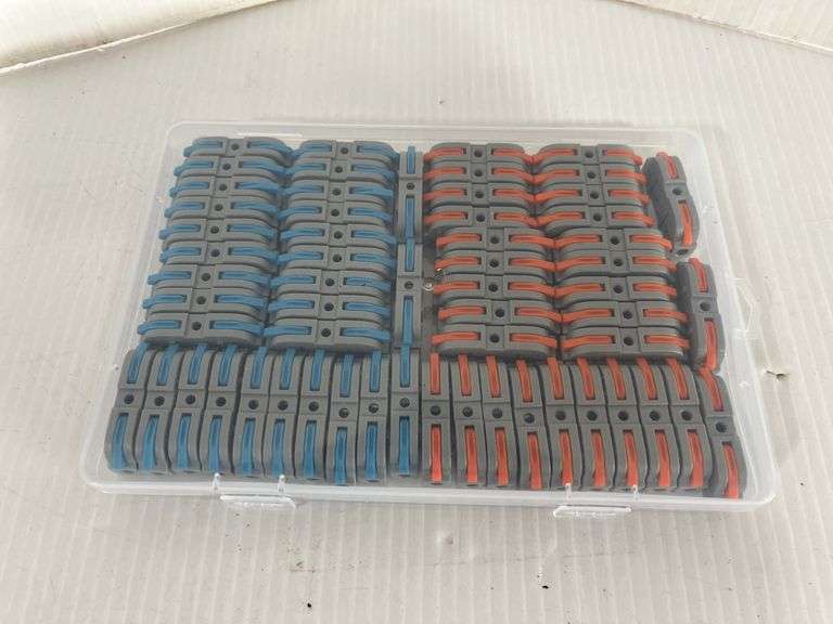 60-Piece copper CLLICE level wire connectors kit, quick connect inline ...