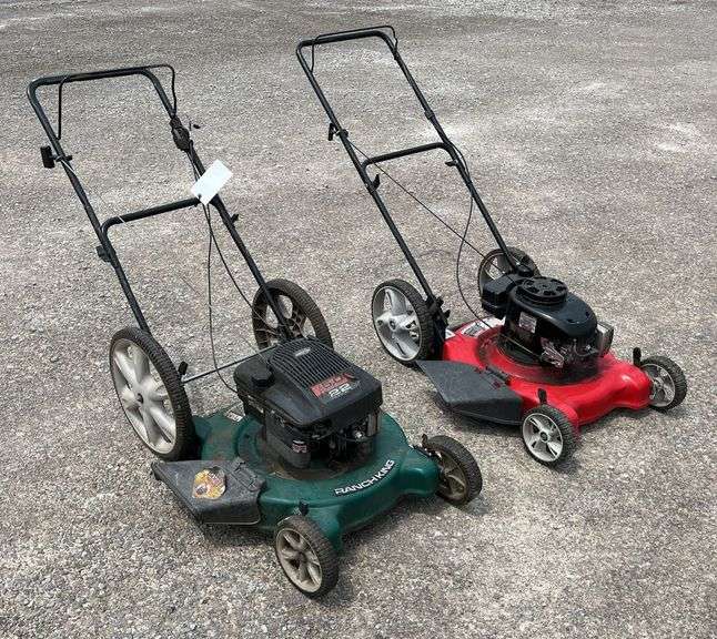 (2) Push mowers, both with compression, Ranch King - Albrecht Auction ...