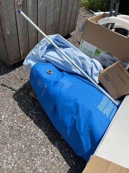 BestWay Steel Pro 15' x 48" round metal steel frame pool, Intex 28067E ...