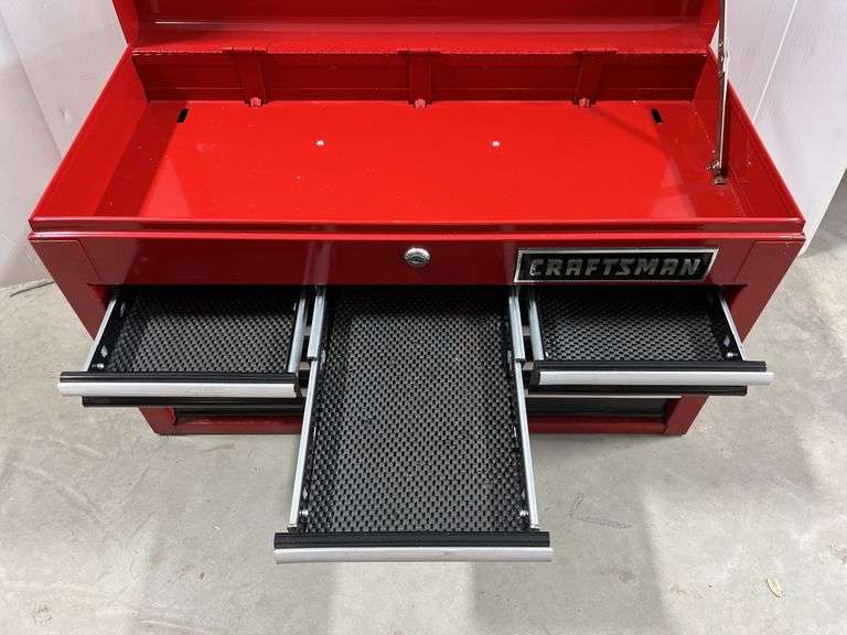 Craftsman 6-Drawer tool box with top that opens, model D6119362, 26"W x ...