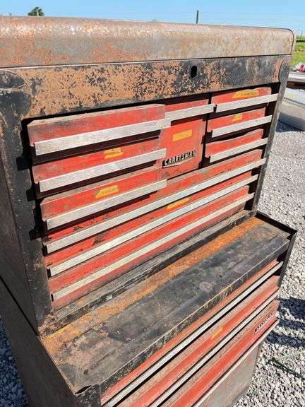 Craftsman upper and lower tool box, 51"H x 26"W, rusty - Albrecht ...
