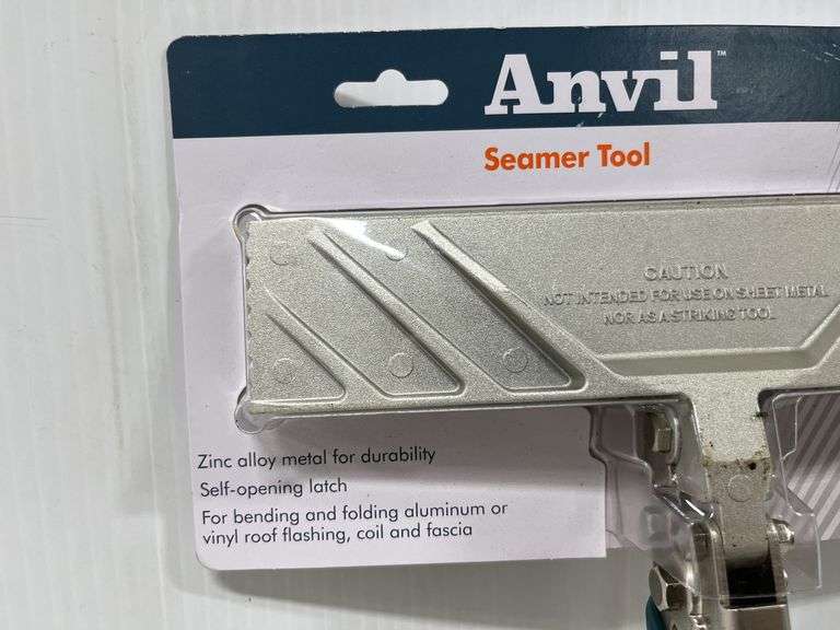 Anvil seamer tool, 9"W , zinc alloy, NIP - Albrecht Auction Service