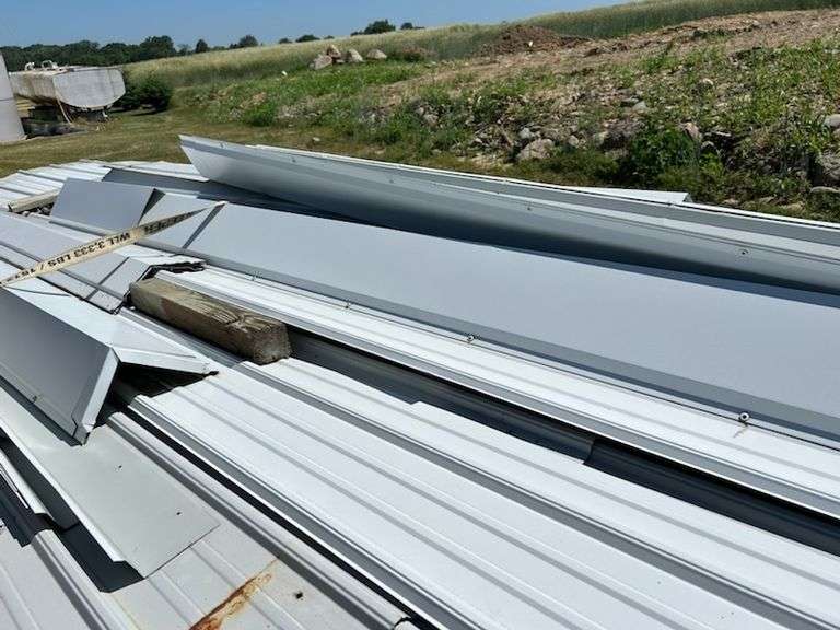 This item Selling ABSOLUTE! ~~~ 40' x 80' Roof Take-Off Steel, White ...