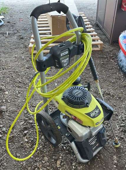 RYOBI 3000 power washer, motor runs great, pump or unloader valve needs ...