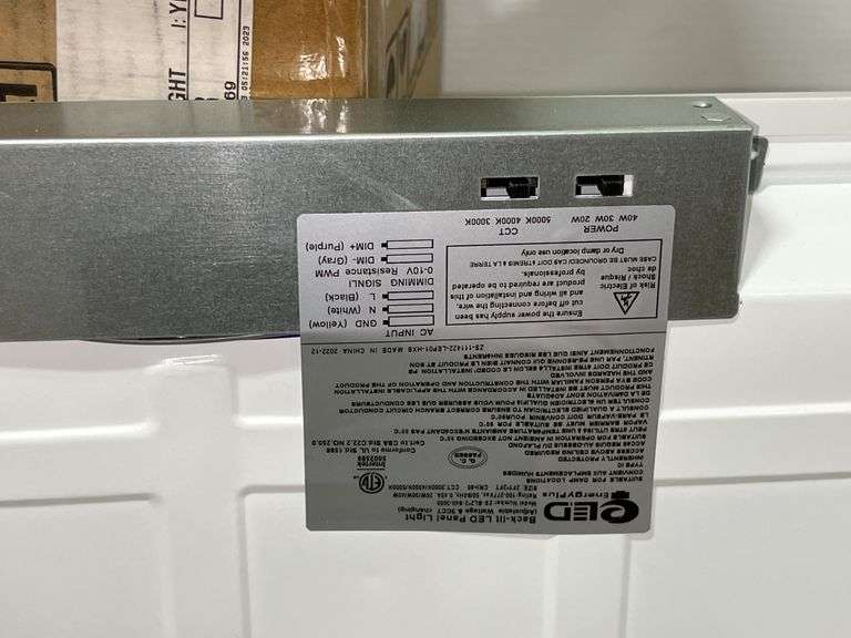 (6) Flat LED light panels 110 VAC-277VAC, selectable brightness 20W ...