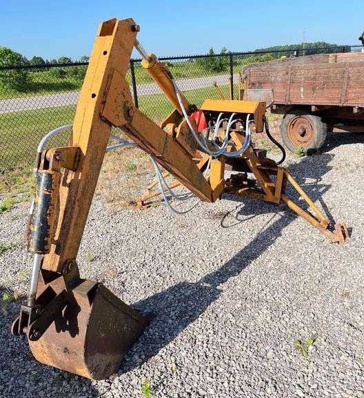3-Point backhoe, attaches to the back of a tractor, needs some work, 11 ...