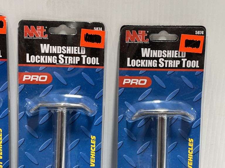 (6) Windshield locking strip tools, new - Albrecht Auction Service