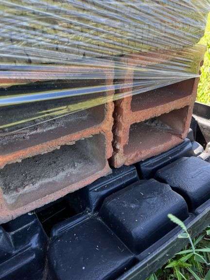 Pallet full of very old fancy blocks, each- 8 1/2" x 8 1/2" x 16 ...