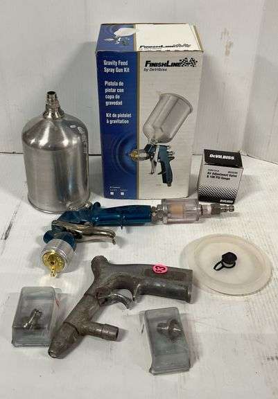 Finish Line gravity-feed spray gun, box- 10" - Albrecht Auction Service
