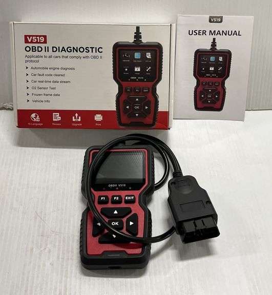 OBD2 Diagnostic Scanner, box- 8"L - Albrecht Auction Service
