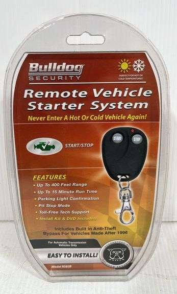 Bulldog No. RS828 remote vehicle starter system, new - Albrecht Auction ...