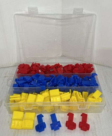 120-Piece quick splice solderless snap wire connector assortment, three ...