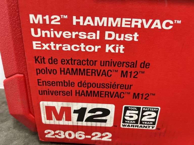 Milwaukee M12 Hammervac universal dust extractor kit, NIB - Albrecht ...