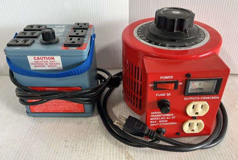Variac voltage transformer, isolated transformer, up to 8", works ...