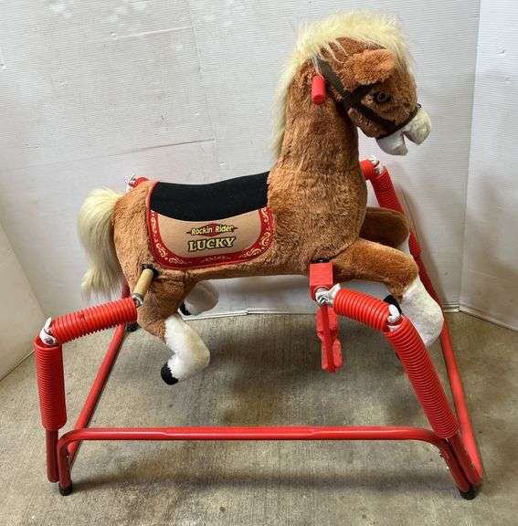 Rockin' Rider "Lucky" horse, tap the head and it makes galloping noises ...