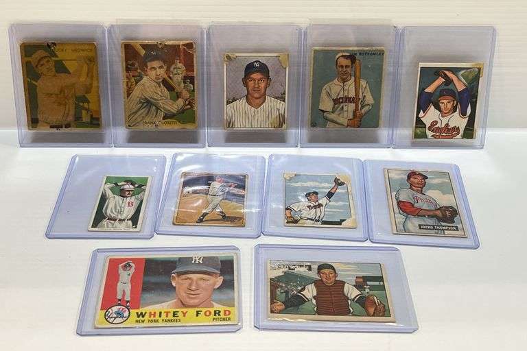 (11) Very old baseball cards, includes some 1930s, Ducky Medwick ...