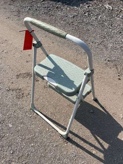 Werner Step Right folding step stool, 18"W x 37"H - Albrecht Auction ...