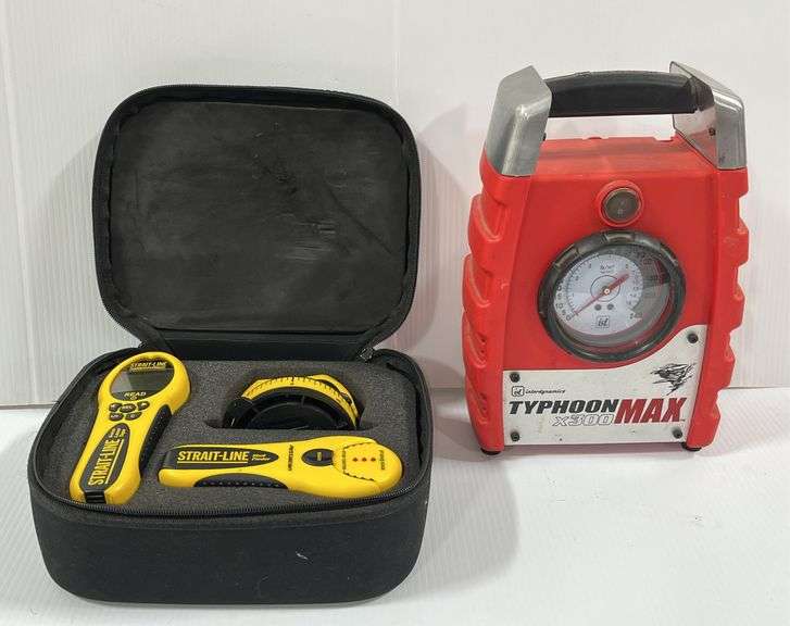Straight Line measuring tool set, contains sonic laser tape measure ...