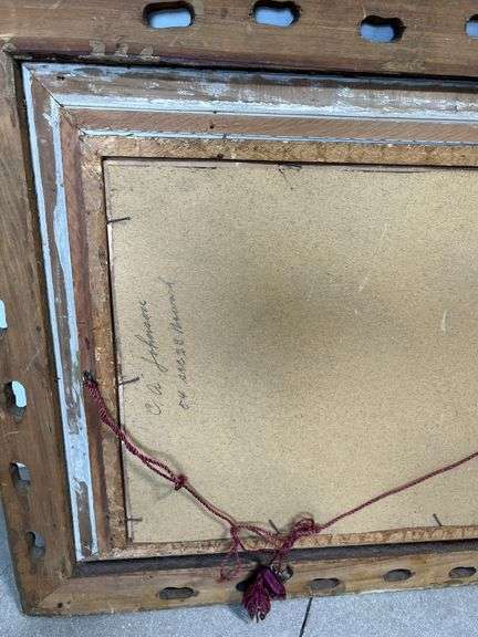 Older framed print by BF Reinhart, signed and numbered, 1876 George ...