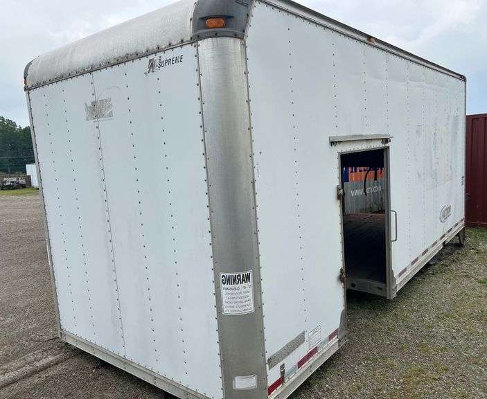 20' Aluminum Ground Level Storage Container, 8'W x 8'H, Double Curbside ...