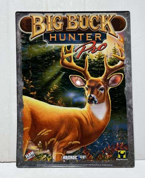 Arcade 1-up Big Buck Pro-Modern Tin Sign, 18"W x 24"H - Albrecht ...