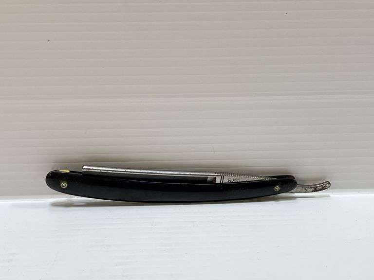 Antique straight razor, made by Boker & Co. in Germany, model No. 101 ...