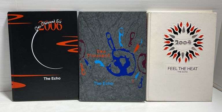 (3) Vassar High School yearbooks "The Echo", 2003-2004, 2005, 2006, no ...