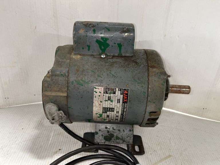 Ajax electric motor, 1 HP - Albrecht Auction Service