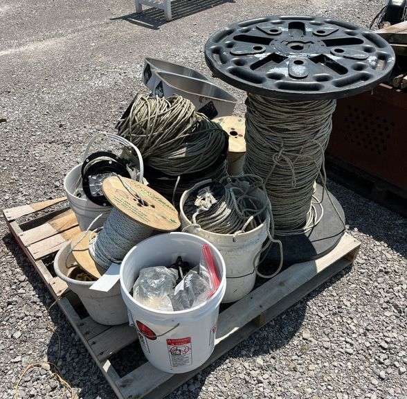 Rolls of electrobraid fencing, fittings, and post insulators - Albrecht ...