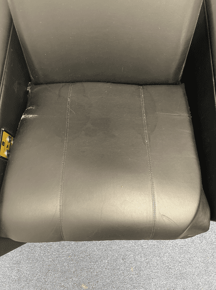 First class seating, (140) Bliss Zero recliners with extra chairs to ...