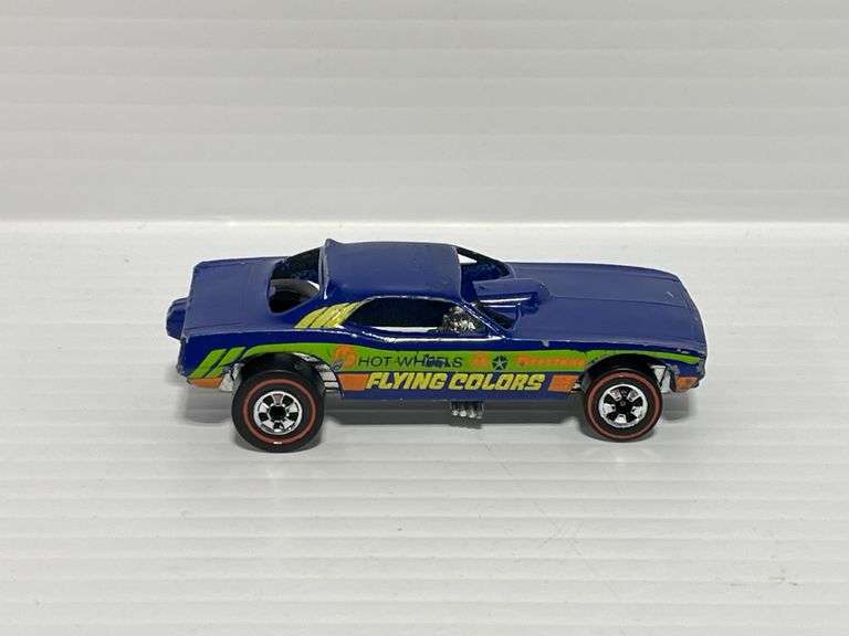 1969 Redline Hot Wheels Top Eliminator flying colors car, 3"L ...