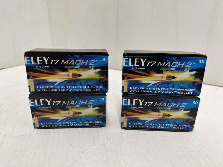 (500) Rounds of Remington .17 Cal. Mach 2 Boat Tail Ammo, and (200 ...