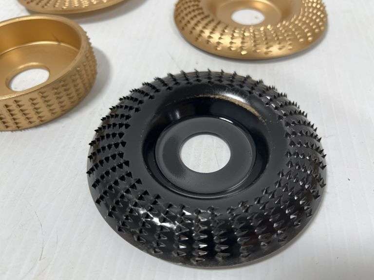 5-Piece angle grinder wood carving disc set, 3 3/4"Dia, new - Albrecht ...