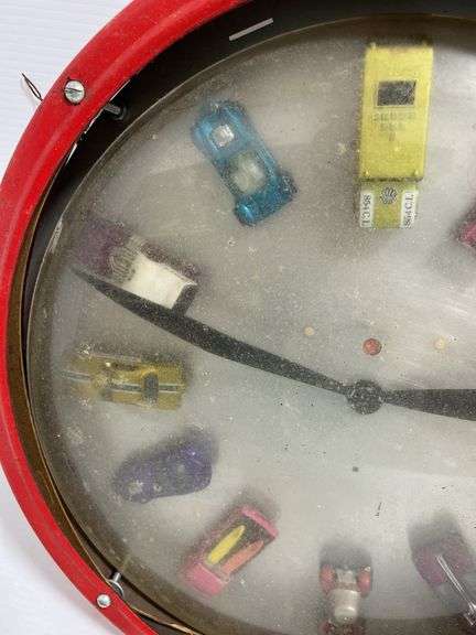 Hot Wheels clock project, 1940s school clock with older Hot Wheels at ...
