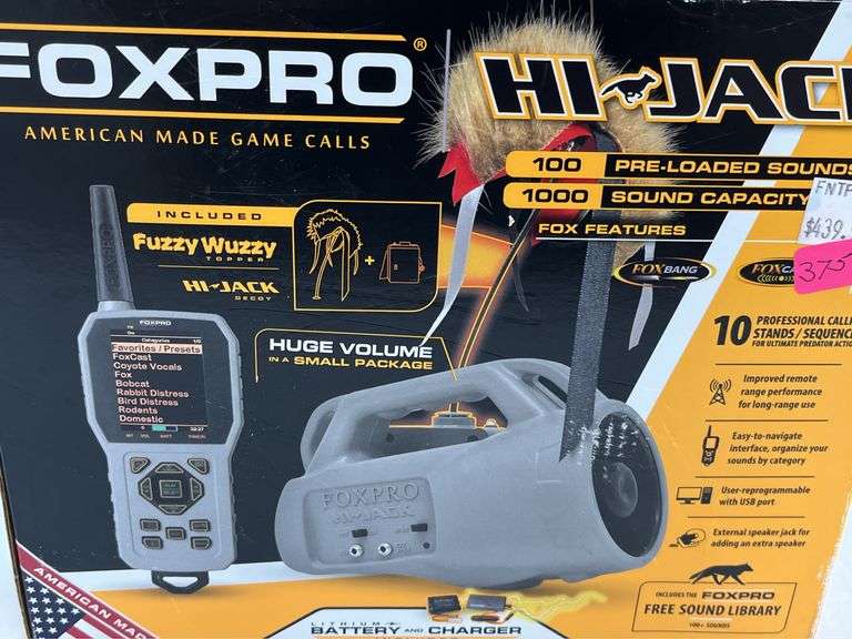 Foxpro "Hijack" Small Game Caller with 100 Preloaded Sounds, 1000-Sound ...