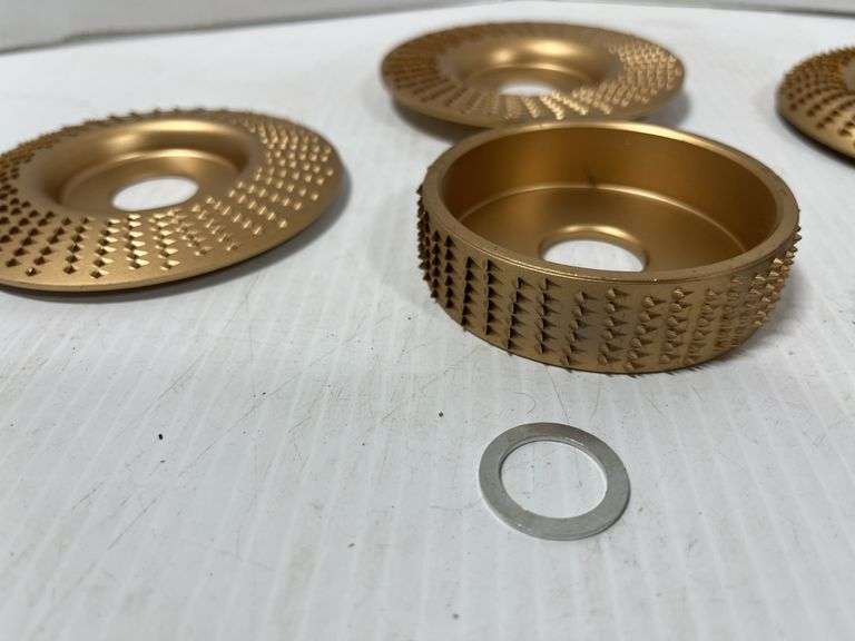 5-Piece angle grinder wood carving disc set, 3 3/4"Dia, new - Albrecht ...