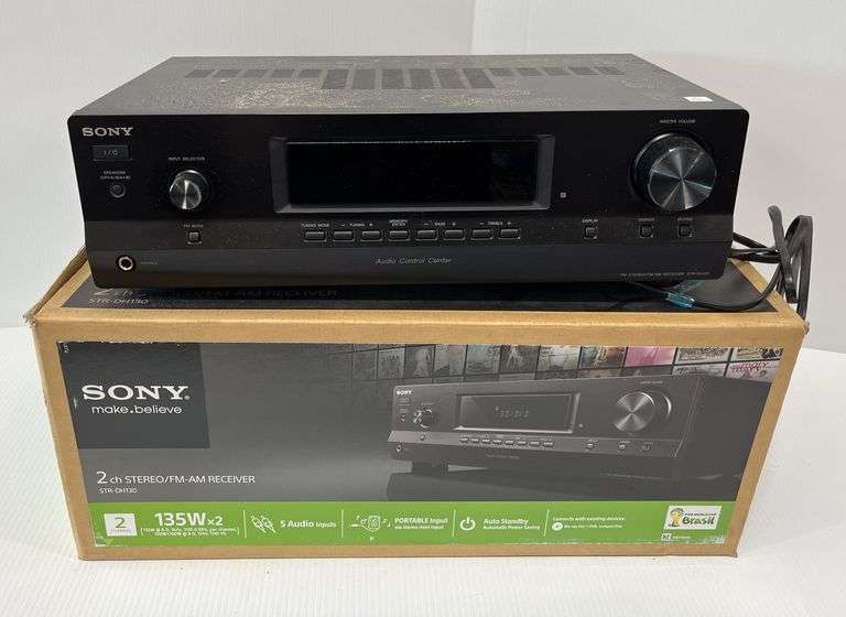 Sony 2-channel stereo/AM/FM receiver, STR-DH, 130-120V, 17 1/2"W x 9 3/ ...