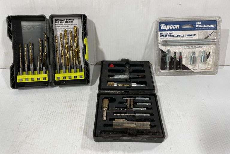 Assorted bits and drill bits, comes in various sizes, most are new ...