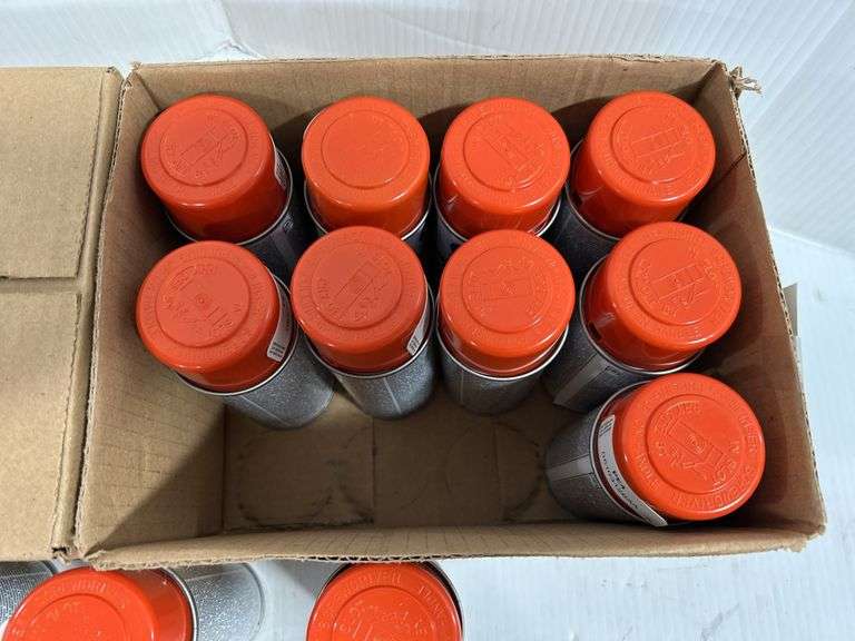 (24) Mopar orange spray paint, comes in two boxes, 5 oz. PE4, new ...