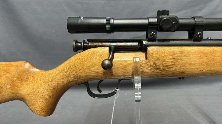 Stevens Model 121, .22 S/L/LR, Single-Shot Bolt Action, with Tasco 4x15 ...
