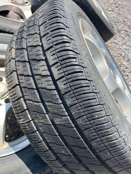 Multi-bolt pattern tires with rings, lug nuts, and locking tool, 16" x ...