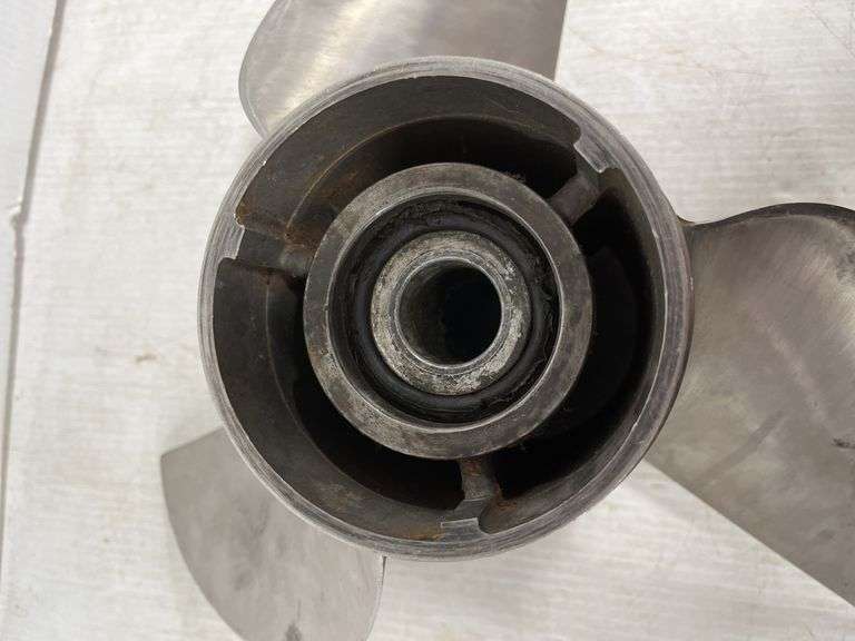 Boat motor propellor, stainless steel, 23-pitch, chopper prop, good ...