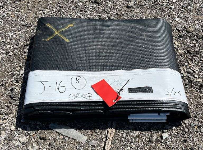 Heavy duty long lasting billboard tarp, 12 50', good, used - Albrecht Auction Service