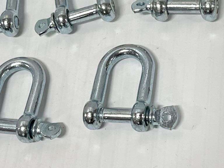 (5) M6 stainless steel D-shaped shackles, heavy duty D-ring swivel lock ...