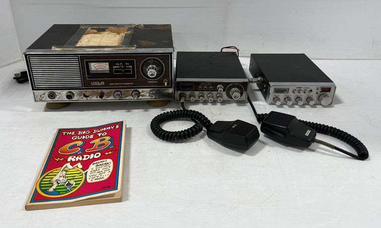 Set of (3) CB radios, includes a How-To booklet, up to 12"W, work ...